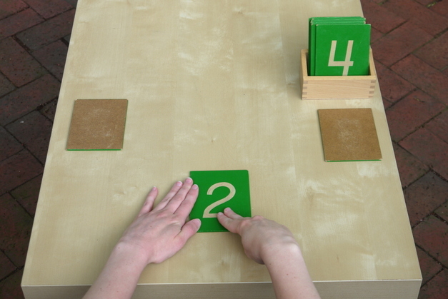 File:Sandpaper Numerals 4.JPG - Montessori Album
