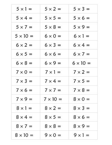 File:Multiplication Fact Slips.pdf - Montessori Album
