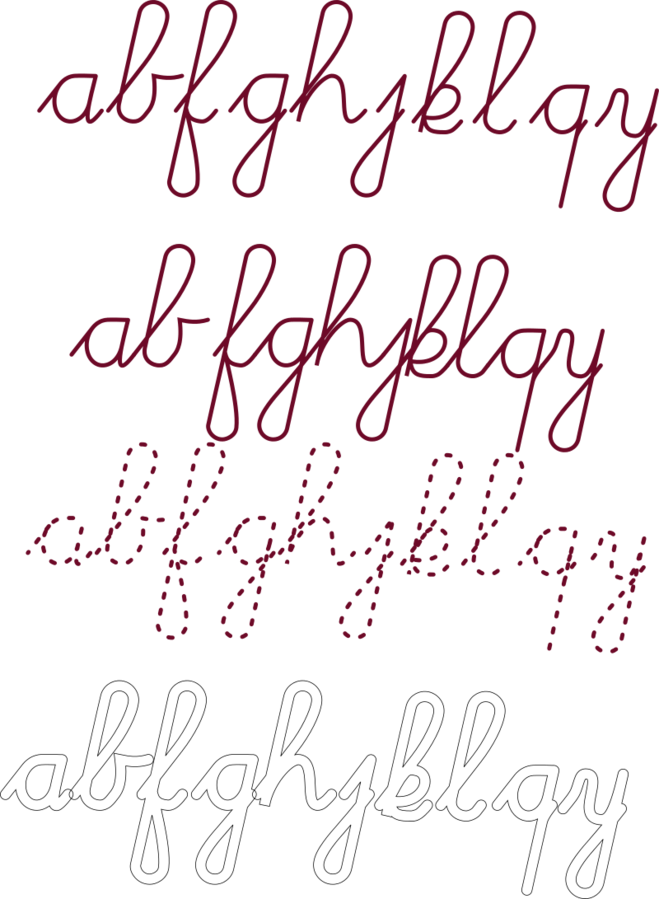 File:1montessoriCursiveFont00.png - Montessori Album
