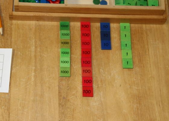 Subtraction With the Stamp Game - Montessori Album