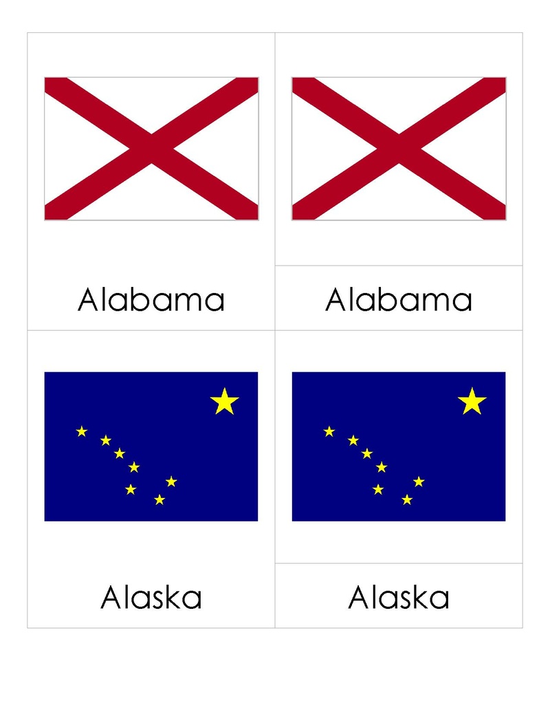 Us State Flags Printable USA Archives KidsPressMagazine.com