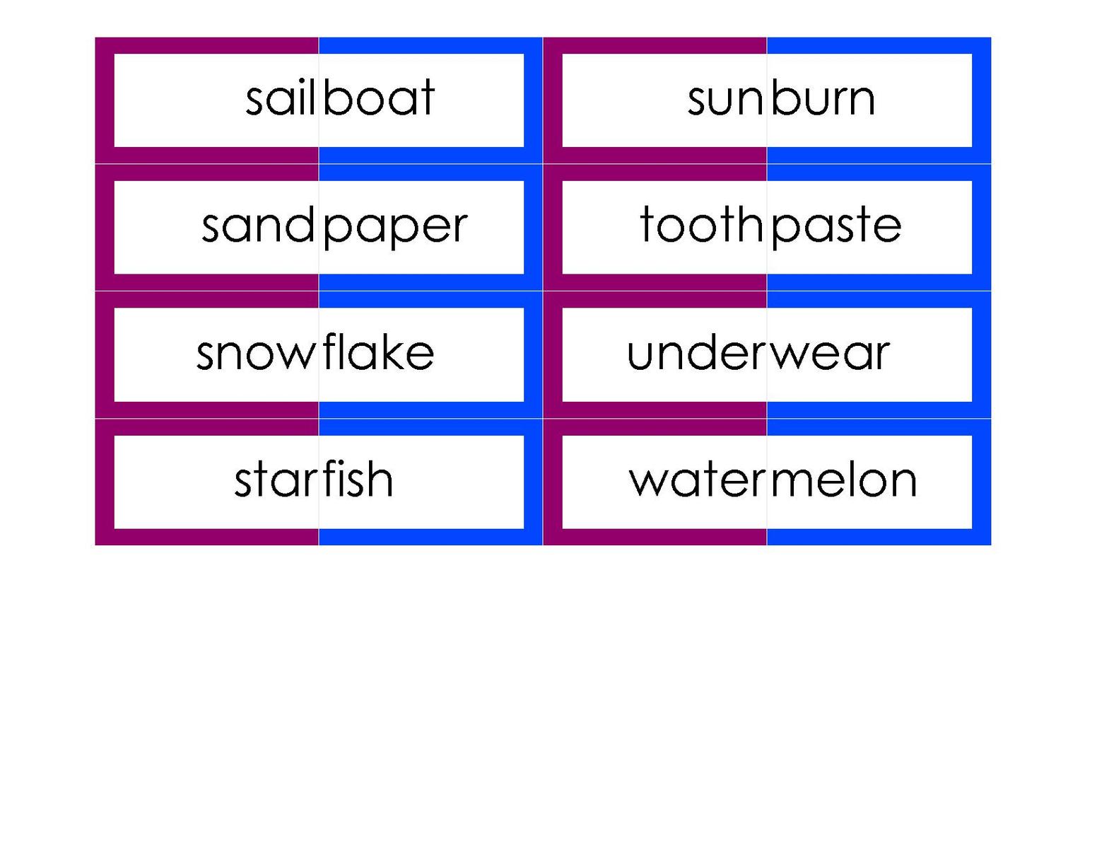 File:Compound Word Match.pdf - Montessori Album