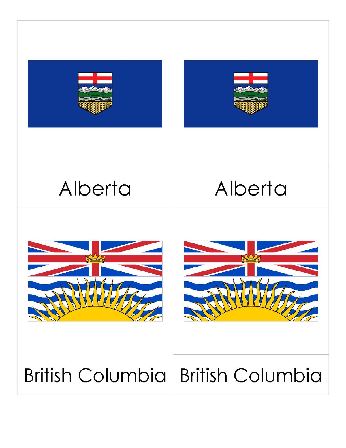 File:3PC Canada Province Territory Flags.pdf - Montessori Album