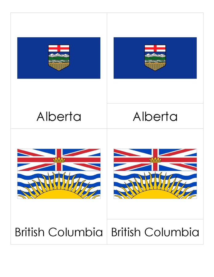 File:3PC Canada Province Territory Flags.pdf - Montessori Album