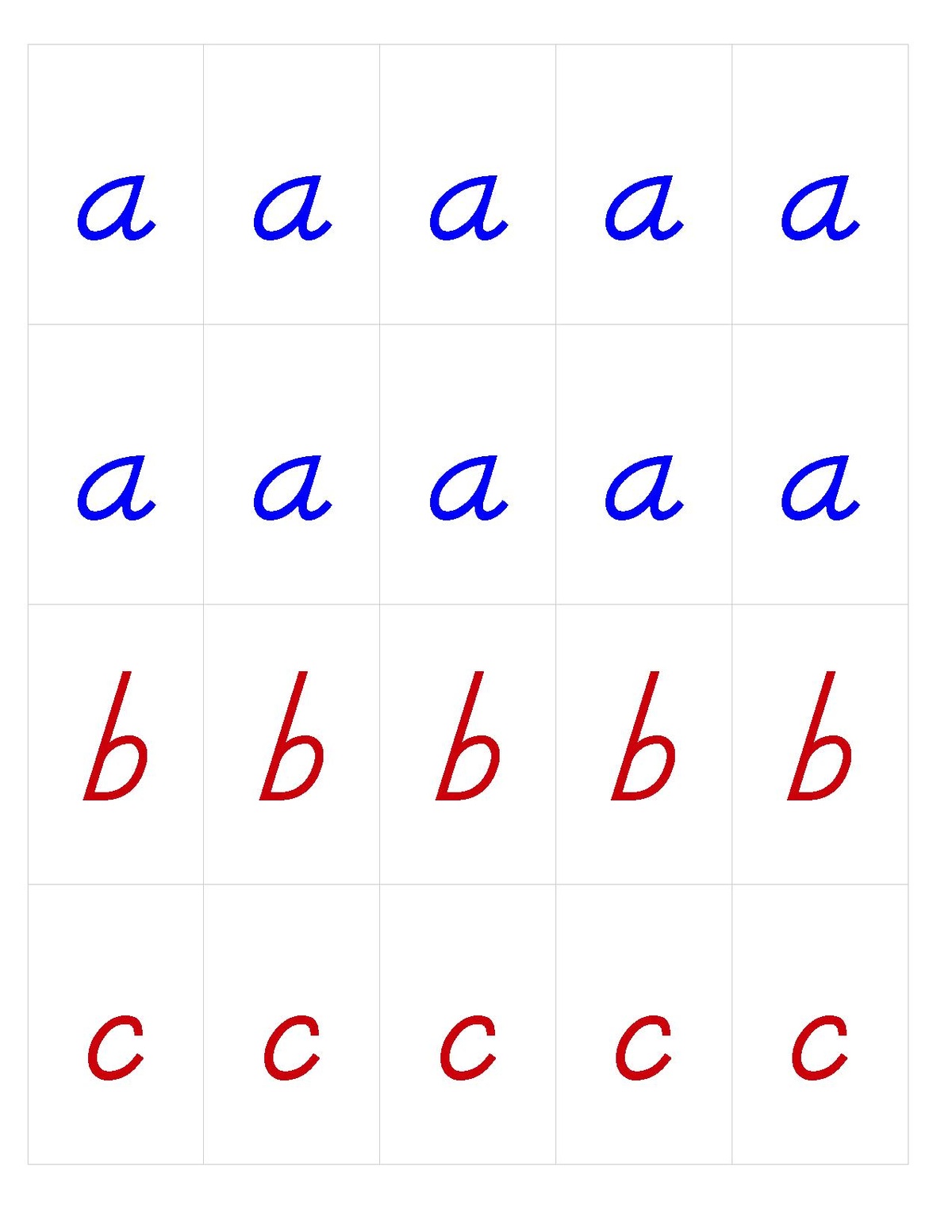 File:Movable Alphabet - semi-cursive.pdf - Montessori Album