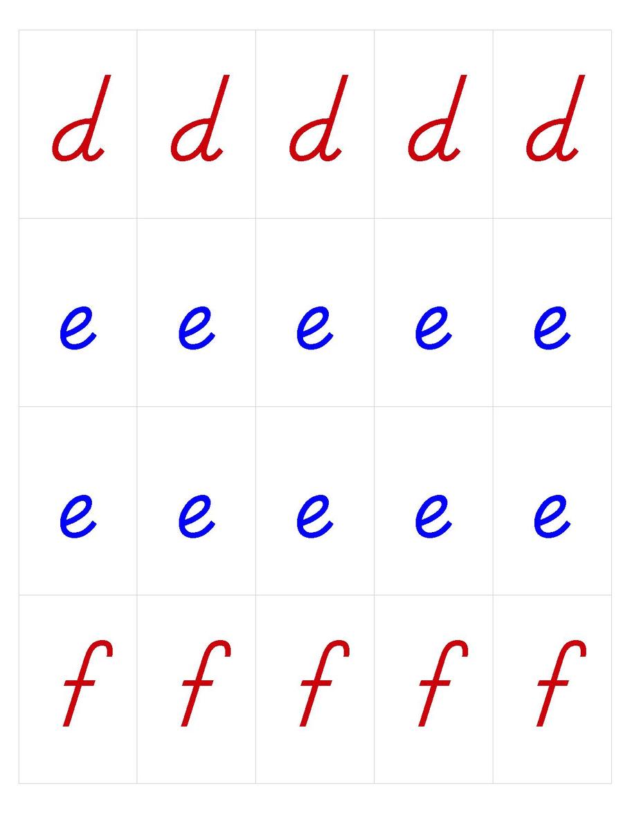 File:Movable Alphabet - semi-cursive.pdf - Montessori Album
